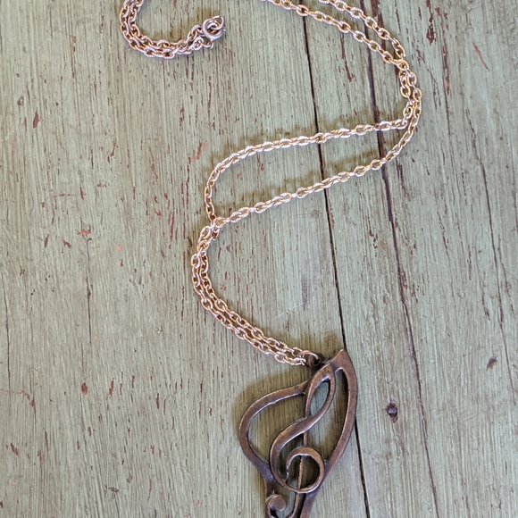 Vintage | Jewelry | Vintage Treble Clef Necklace | Poshmark